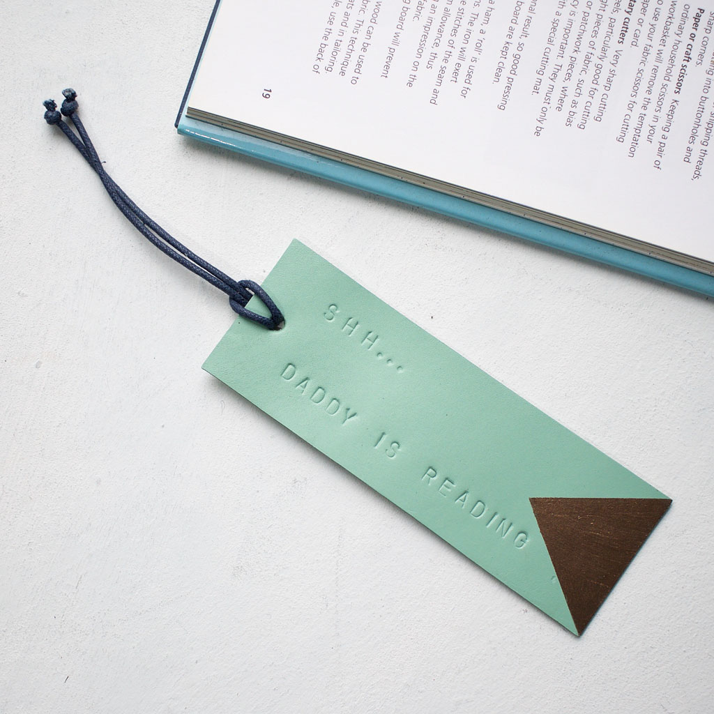 PERSONALISED LEATHER BOOKMARK - Swag And Tassel