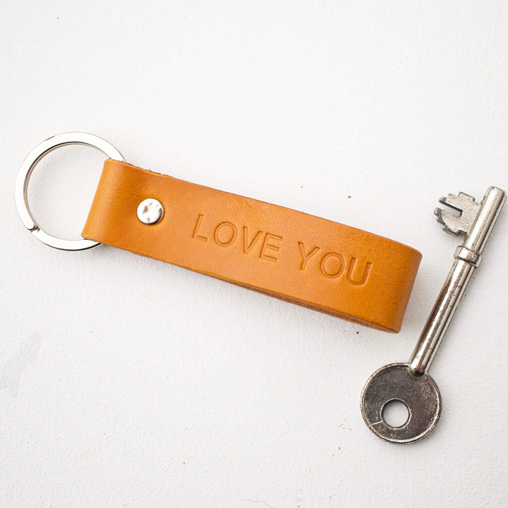 Hand crafted Leather Keyring - Swag And Tassel