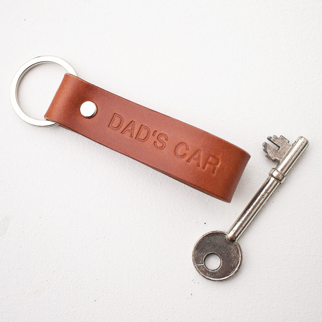 Hand crafted Leather Keyring - Swag And Tassel